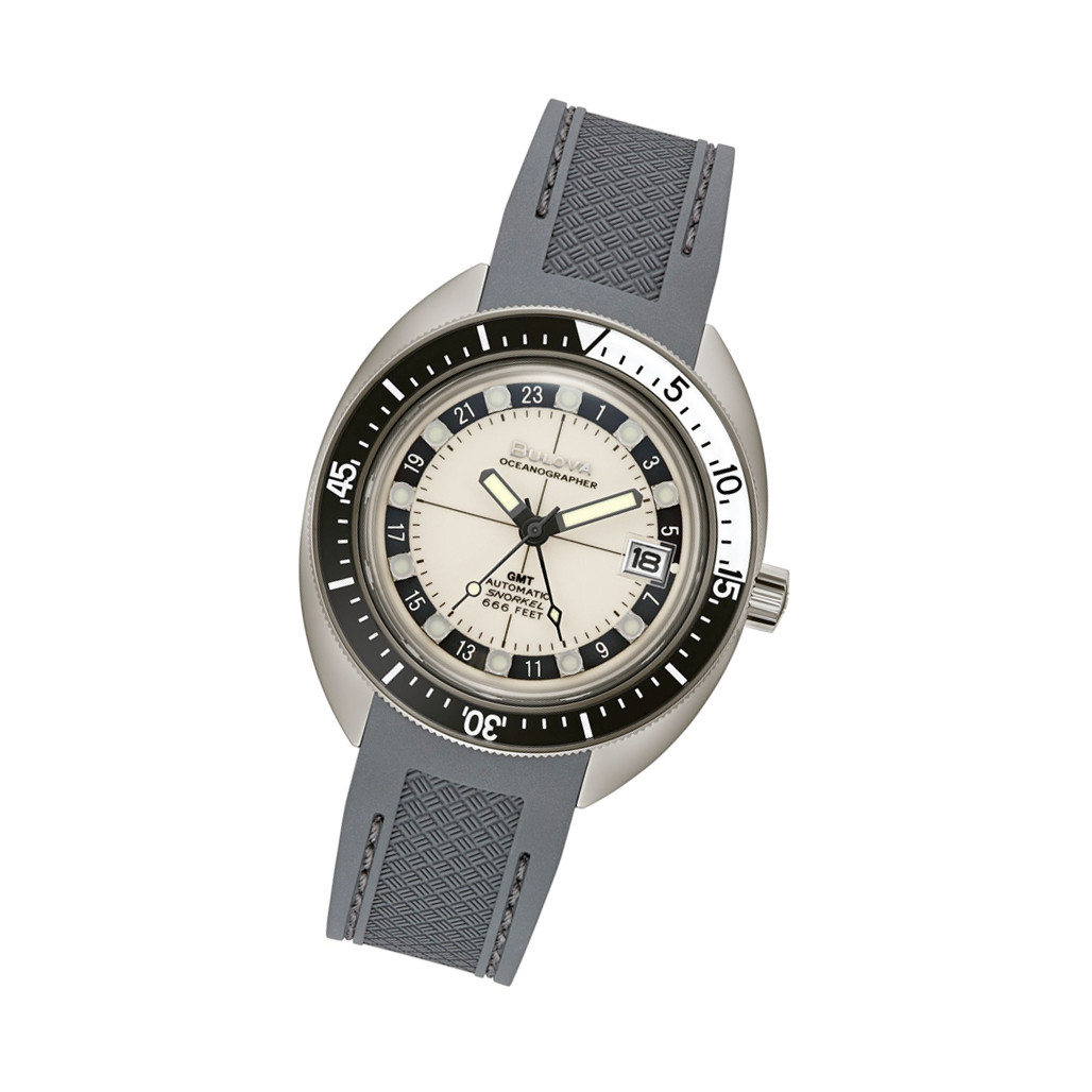Bulova Oceanographer GMT Automatic Dive Watch with Full Lume Dial #98B407