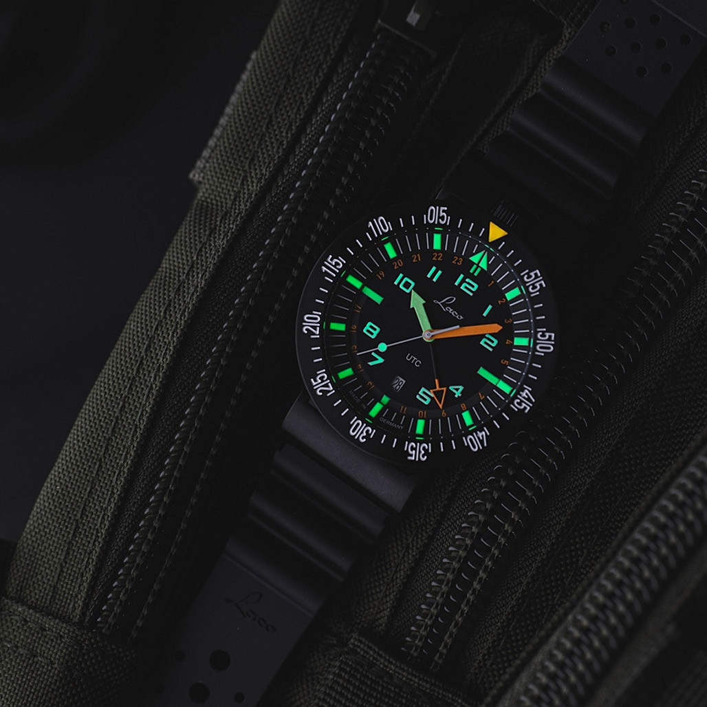 Laco Squad Atacama Quartz GMT Tactical Dive Watch #862163