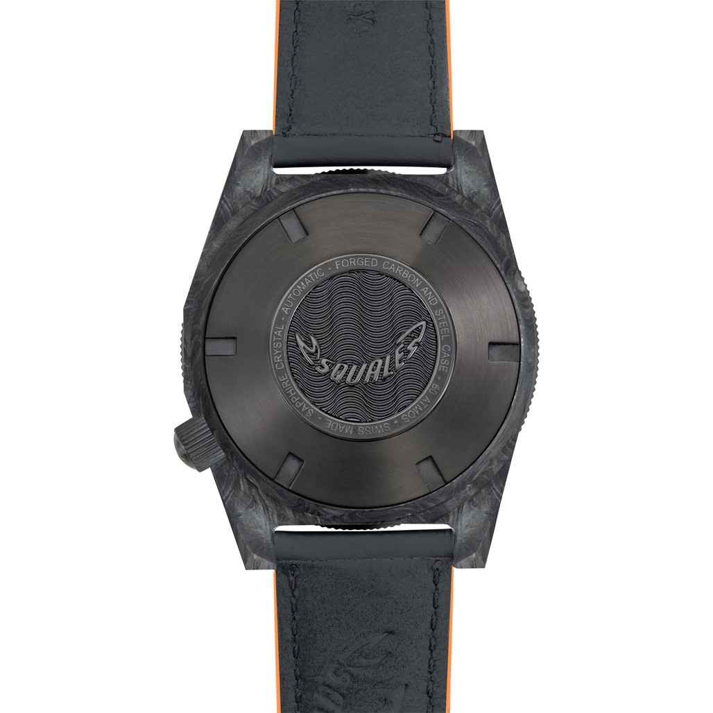 Squale T183 Forged Carbon Dive Watch with Orange Accents #T183AFCOR.RLOR