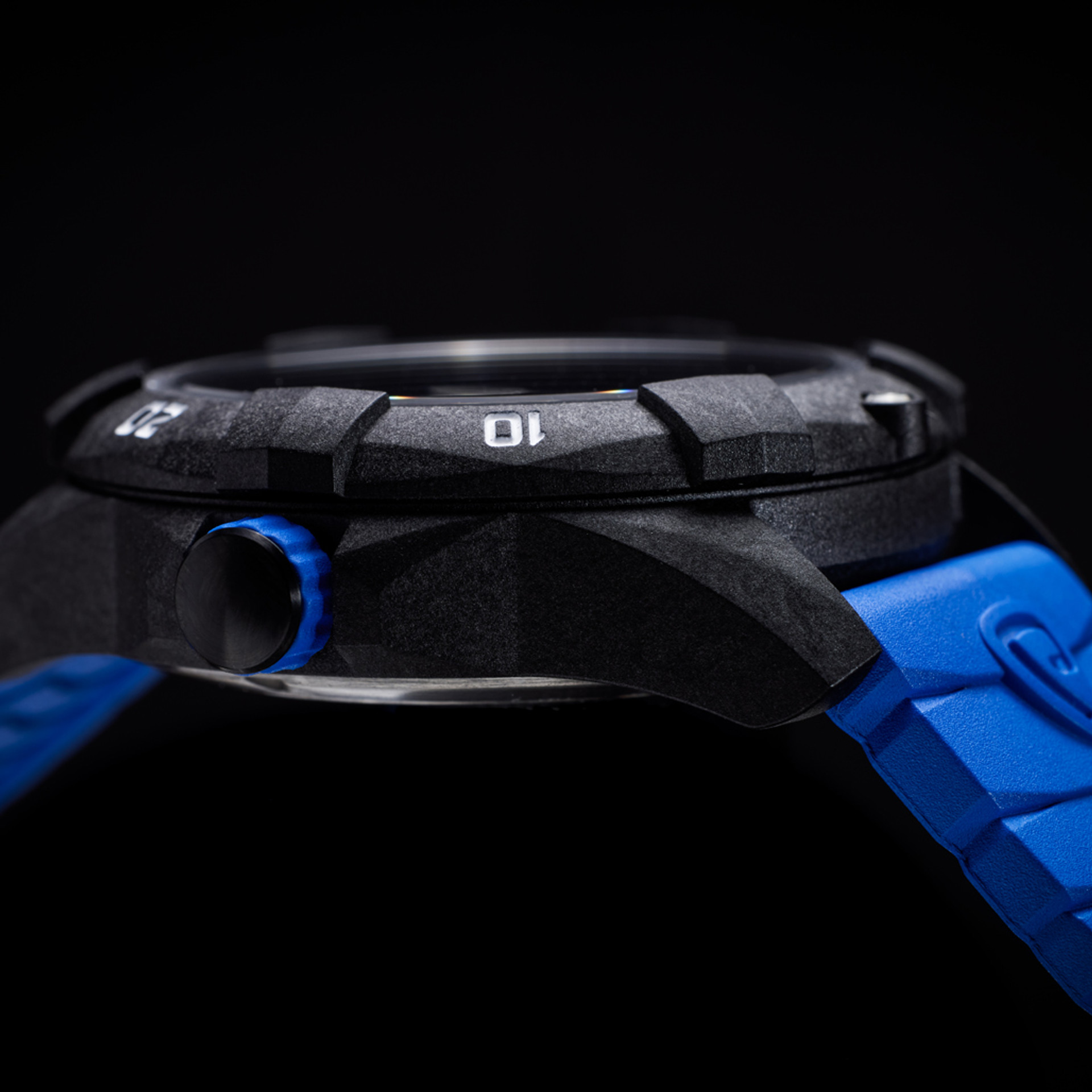 Protek Carbon Composite Tritium Dive Watch 1000 Series with Blue Accents #PT1003B