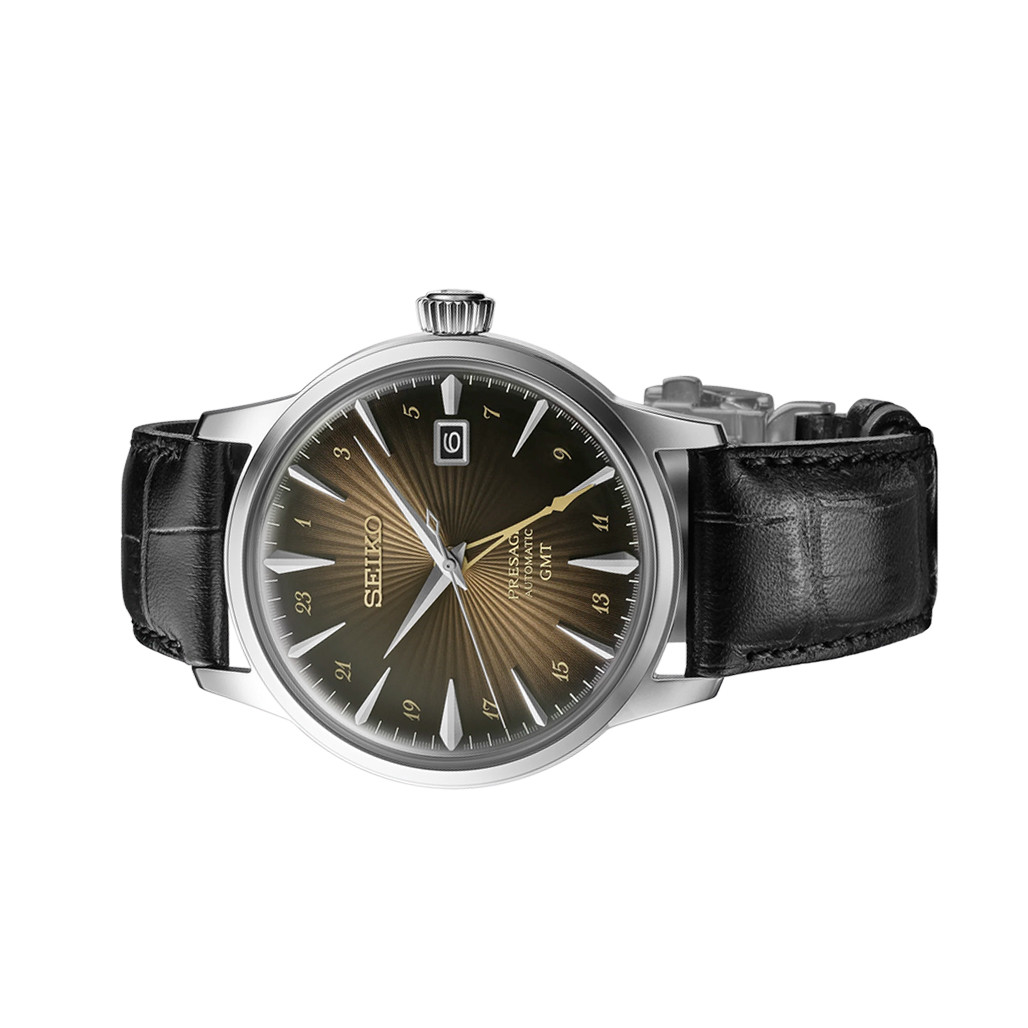 Seiko Presage Cocktail Time GMT with Brown Dial #SSK039
