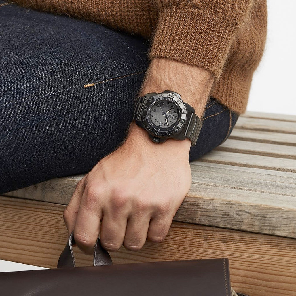 Luminox Navy SEAL Steel Blackout Tritium Dive Watch #XS.3252.BO.L