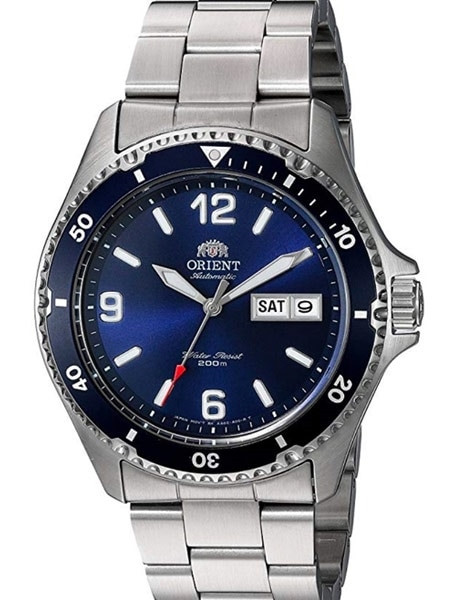 Orient Mako Blue Dial Automatic Dive Watch with Stainless Steel ...