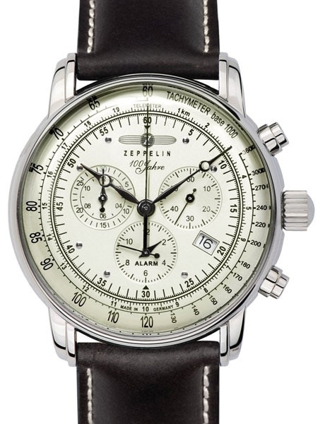 Graf Zeppelin Swiss Quartz Chronograph Watch with Alarm Function #8680-3