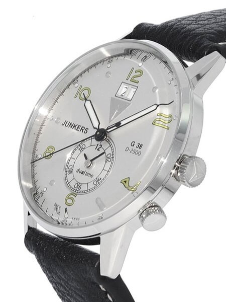 Junkers G38 Big Date, Dual Time Watch with Two Crowns #6940-4