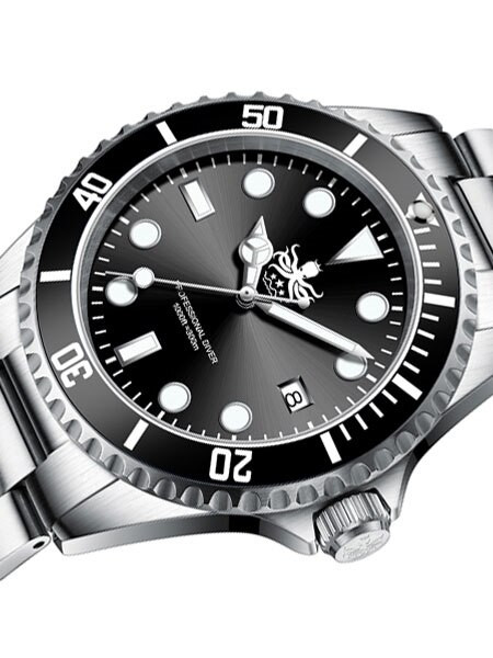Phoibos 300 meter Swiss Quartz Dive Watch with Sapphire Crystal #PX002C
