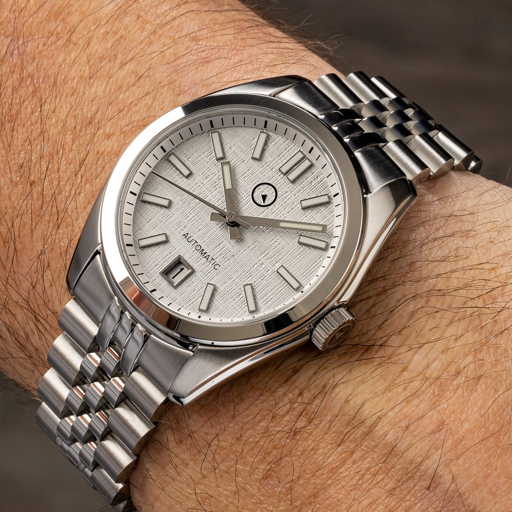 Islander Brookville Hi-Beat Automatic Dress Watch with Linen Dial #ISL-131