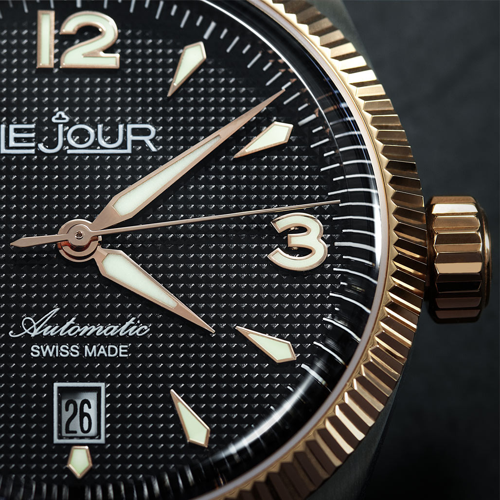Le Jour Brooklyn Swiss Automatic Two-Tone Rose Gold Dress watch with ...