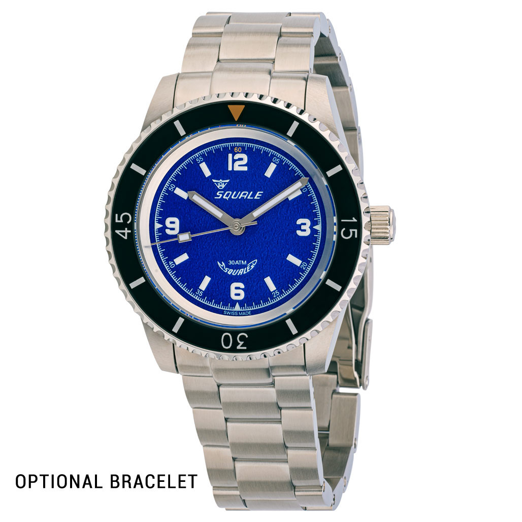 Squale Montauk 300 Meter Swiss Made Automatic Dive Watch with Blue Sand ...