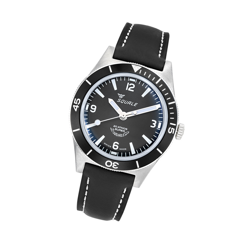 Squale "Super-Squale" Swiss Automatic Skin Diver with Matte Black Dial ...
