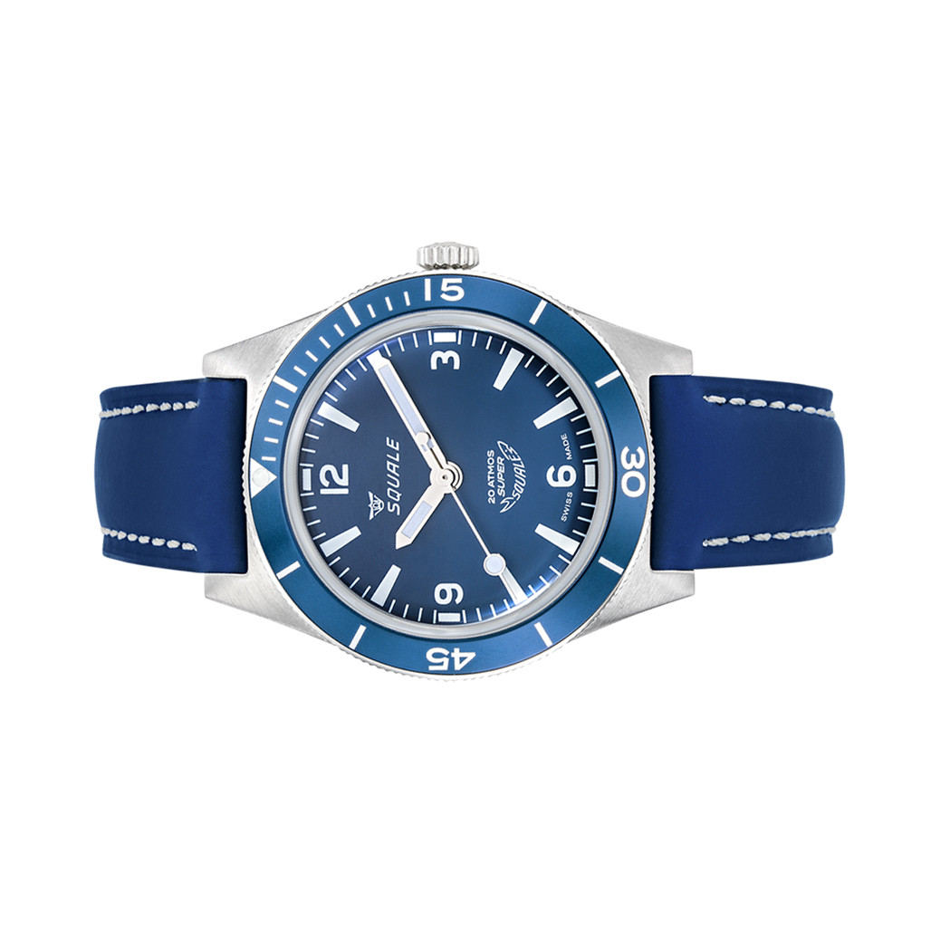 Squale "Super-Squale" Swiss Automatic Skin Diver with Matte Blue Dial # ...