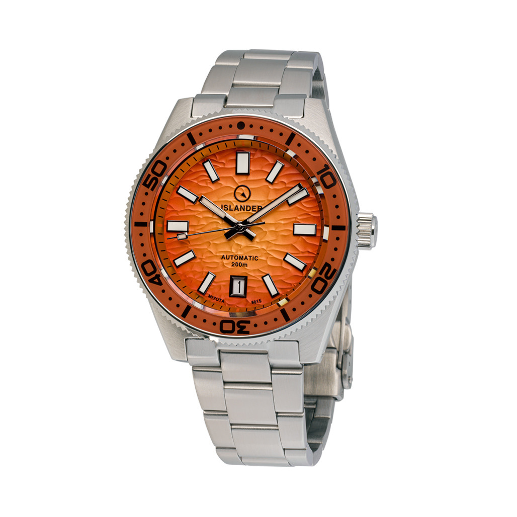 Islander Northport "Fireball" Hi-Beat Automatic Dive Watch with Sunset ...