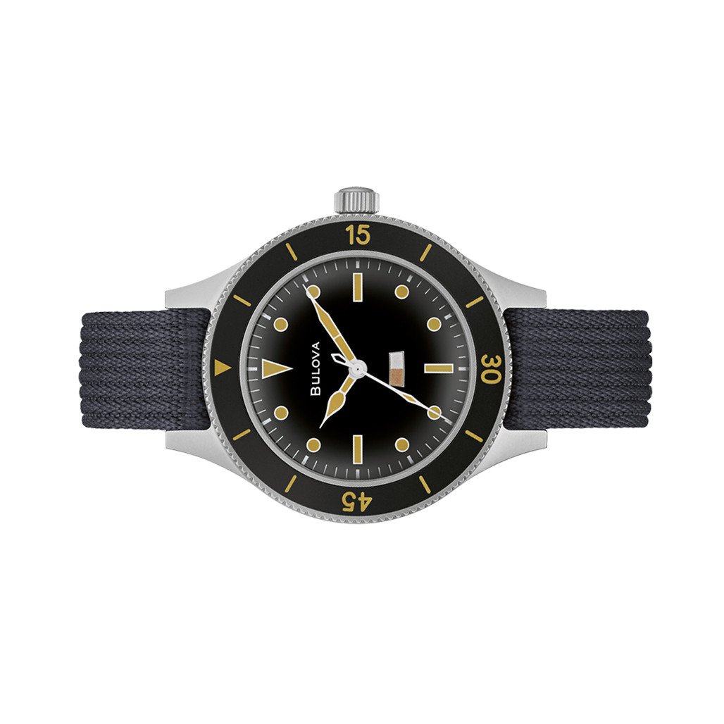 Bulova MIL SHIPS 41mm Automatic Field Watch with Big Dome Sapphire ...