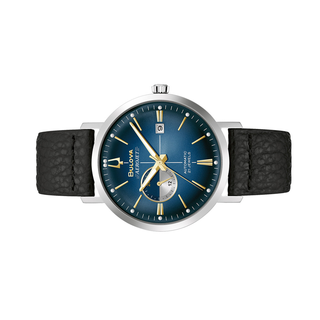 Bulova Aerojet Automatic Watch with Gradient Blue Dial #96B374