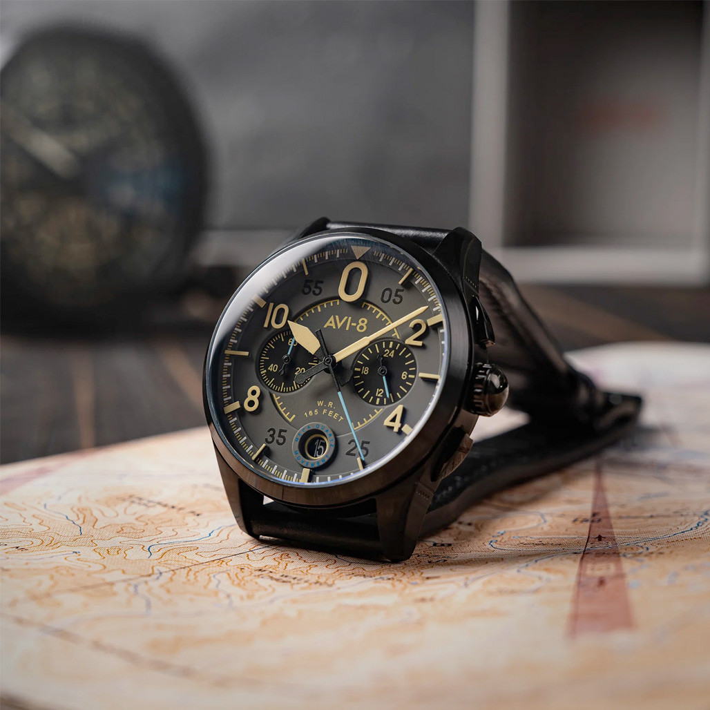 AVI-8 Spitfire Lock Chronograph Heavy Grey #AV-4089-08
