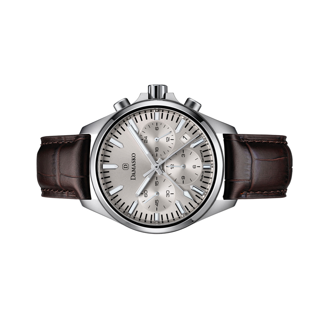 Damasko DC96 Center Minutes Elegant Chronograph with Champagne Dial # ...