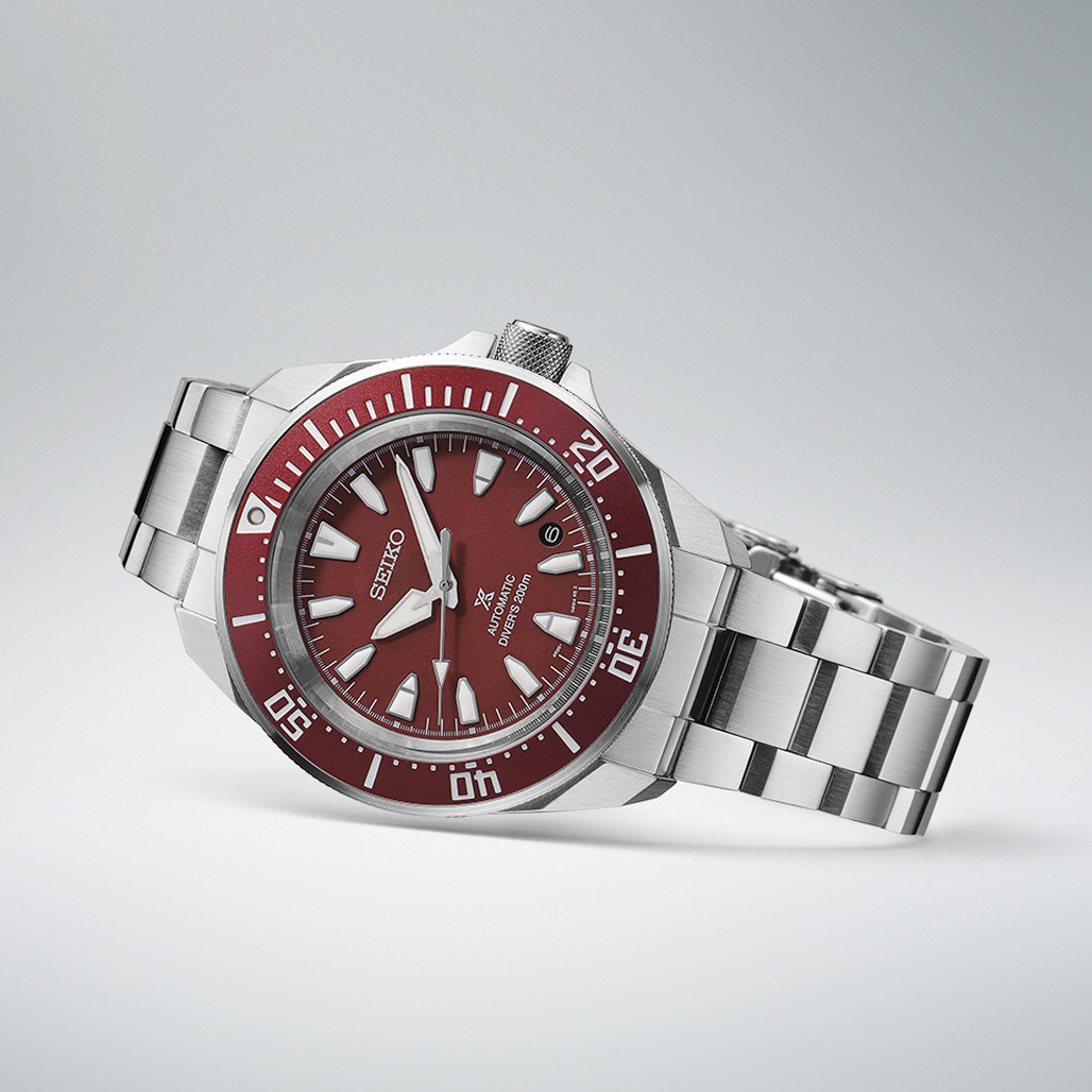 Seiko Prospex 42mm Samurai Automatic Diver with Red Dial #SRPL11