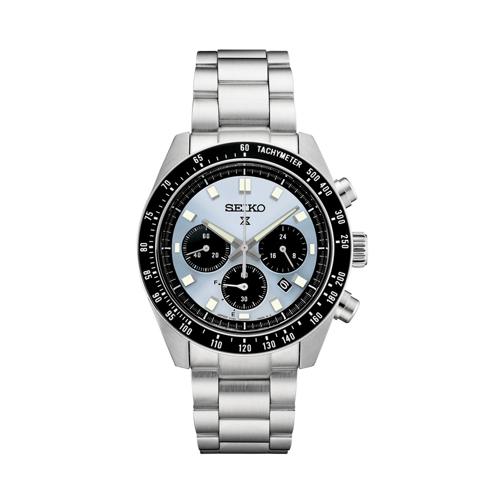 Seiko Prospex Speedtimer Solar Chronograph with Light Blue Dial #SSC935