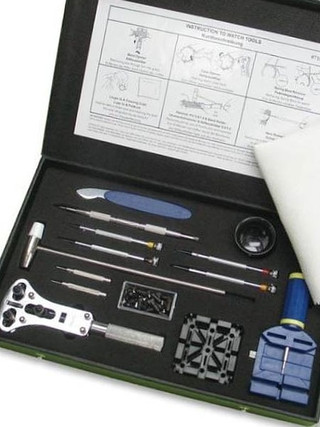 Semi-Pro Watch Tool Kit with Storage Box for Strap Changes, Bracelet ...