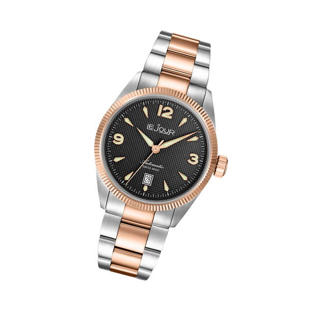 Le Jour Brooklyn Swiss Automatic Two-Tone Rose Gold Dress watch with ...