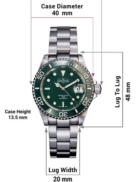 Davosa Ternos Swiss Automatic 200 Meter Dive Watch #16155570