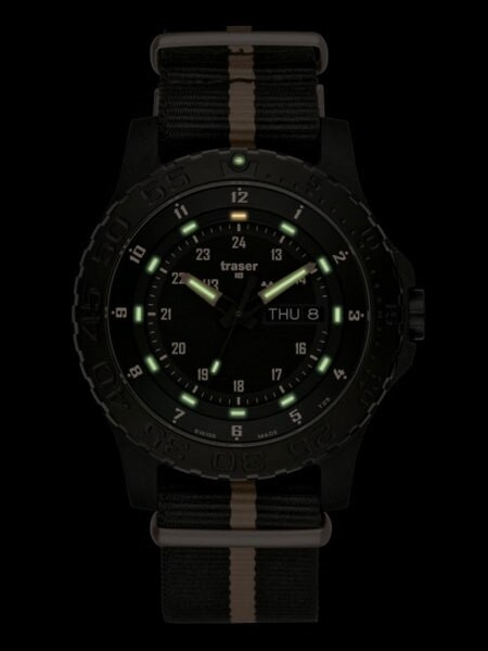 Traser Sand Military Watch with Sapphire Crystal and Nylon Strap #100232