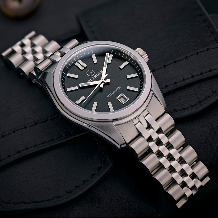 Islander Brookville Hi-Beat Automatic Dress Watch with Black Dial, AR ...