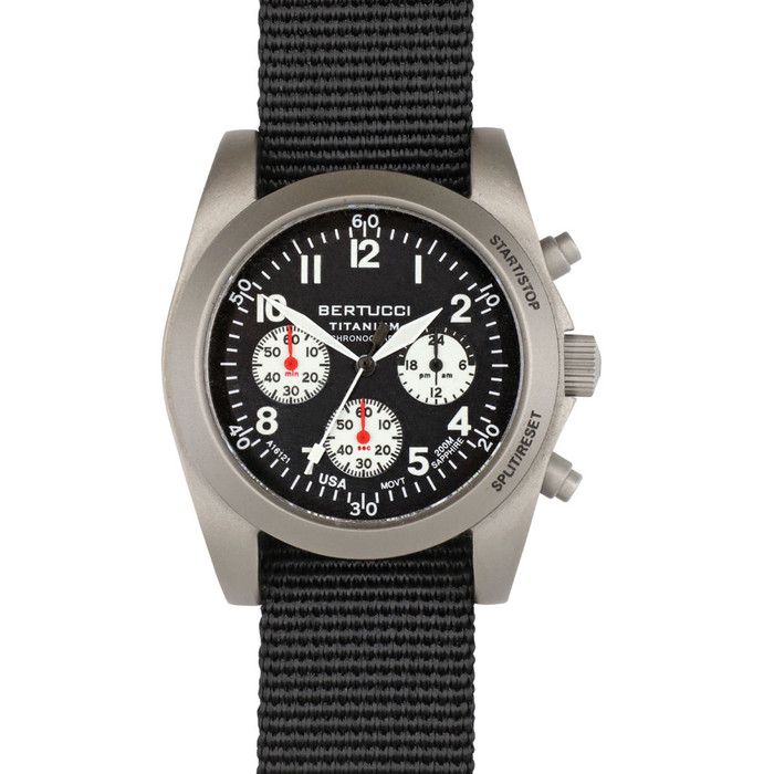 Bertucci A-11T American Field Titanium Chronograph Watch with Sapphire ...