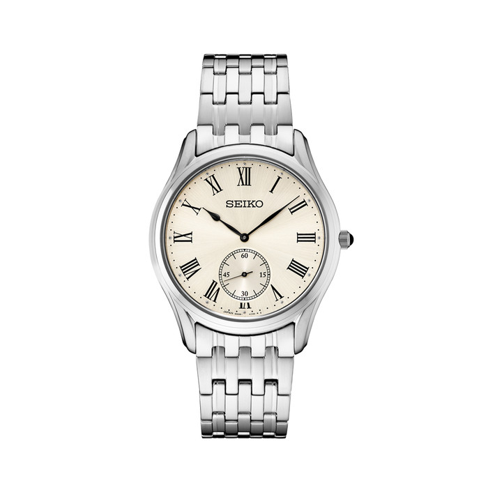 Seiko Essentials 39mm Dress Watch with Champagne Dial #SRK047
