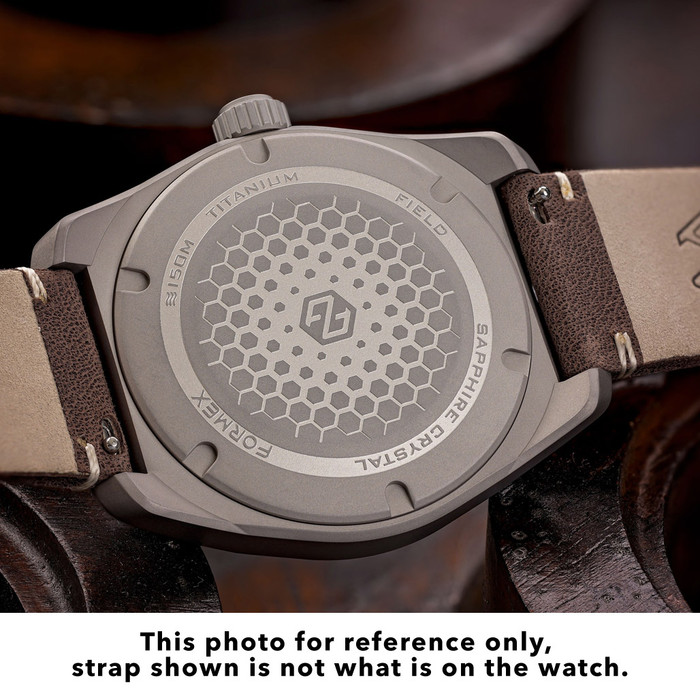Formex Swiss Automatic Field Watch with Charcoal Dial and Velcro Strap ...