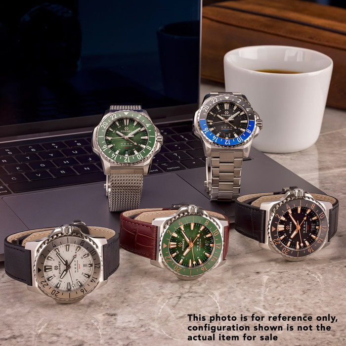 Formex REEF GMT Chronometer Dive Watch with Green Dial and Bezel #2202 ...