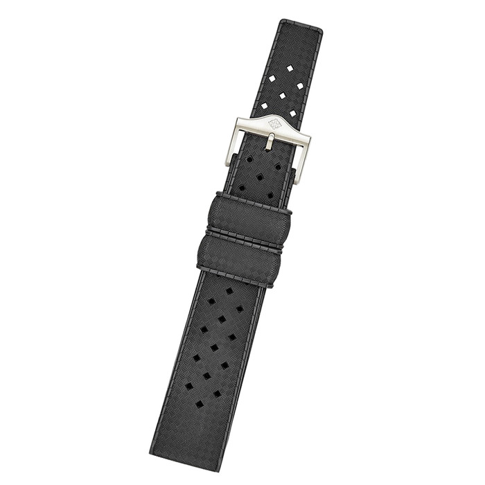 Zodiac OEM Black Rubber Strap Set (20mm) #ZOS1007