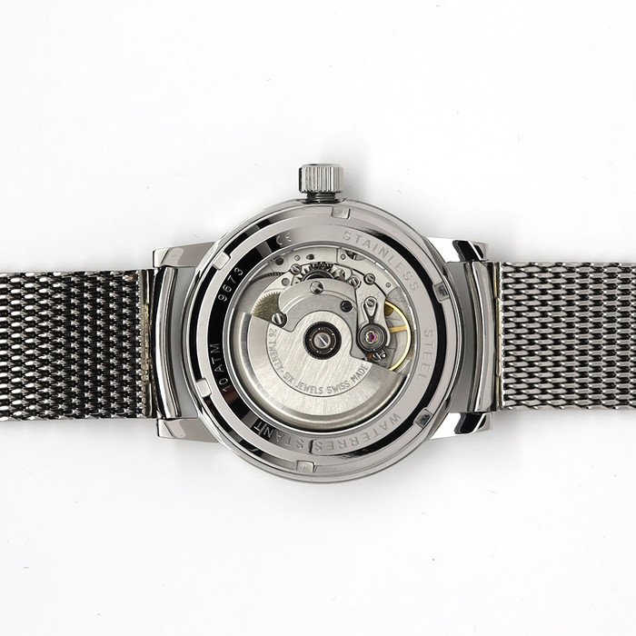 Aristo Blue Dial Flight Watch with Mesh Bracelet and a Sapphire Crystal ...