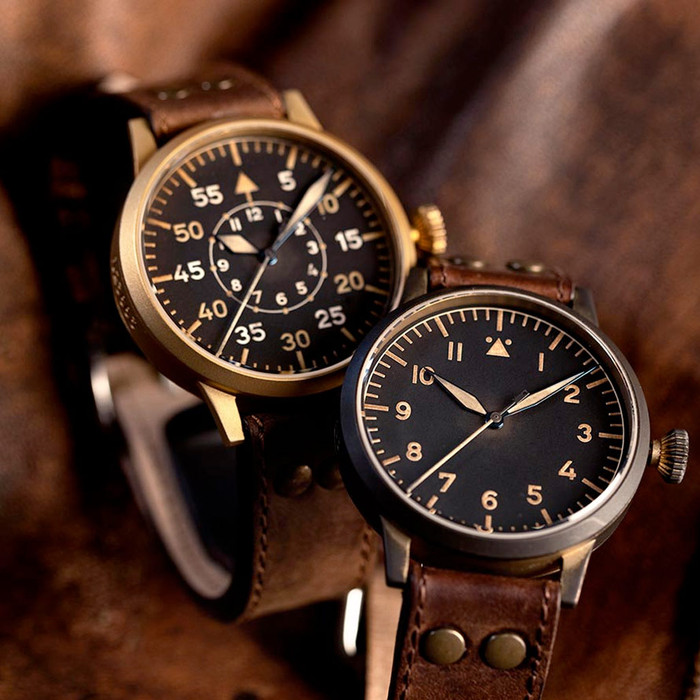 Laco Munster Bronze Type A Dial Swiss Automatic Pilot Watch with ...