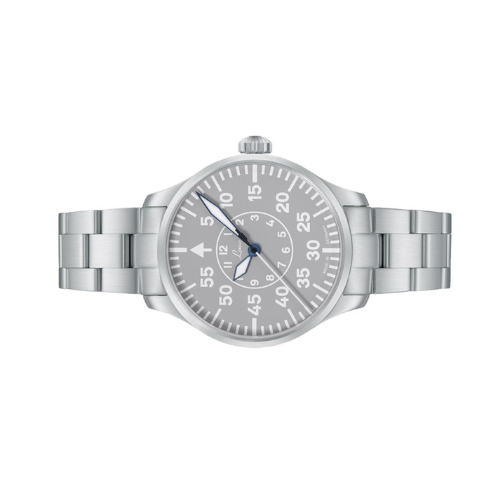 Laco Aachen Gray 39 Type B Dial Automatic Pilot Watch with Sapphire ...