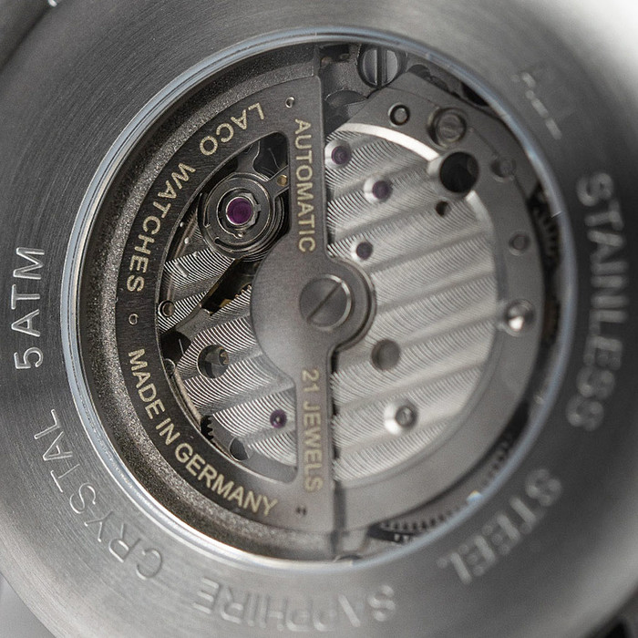 Laco Aachen Gray 39 Type B Dial Automatic Pilot Watch with Sapphire ...