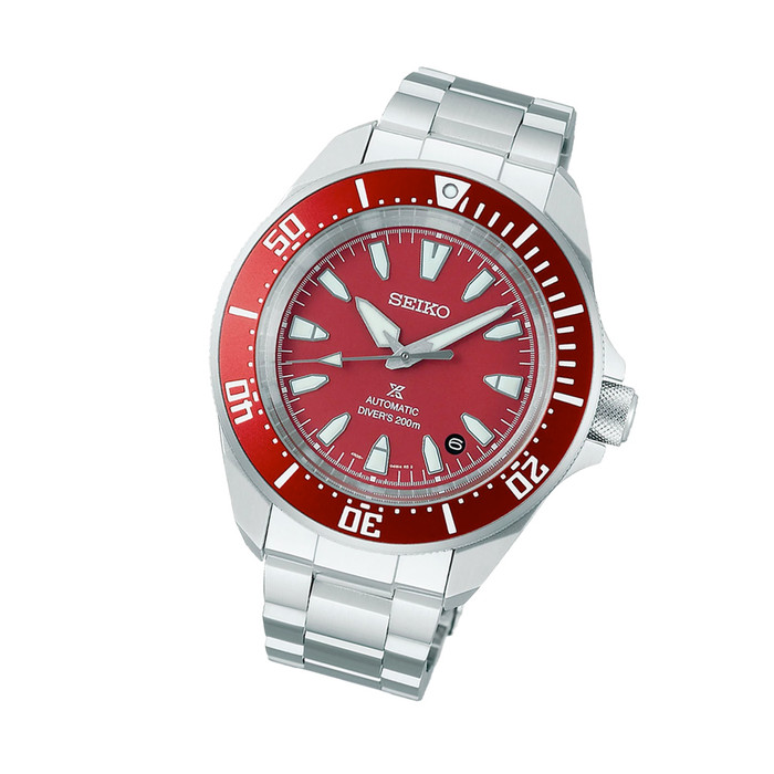 Seiko Prospex 42mm Samurai Automatic Diver with Red Dial #SRPL11