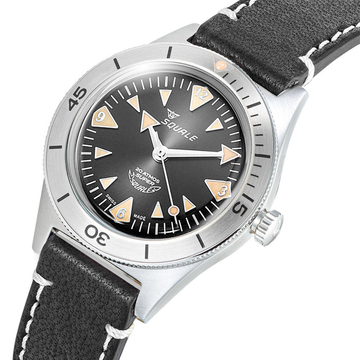 Squale "Super-Squale" Big Arrows Skin Diver with Radiant Black Dial # ...