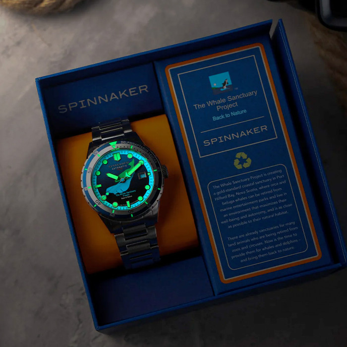 Spinnaker Hass Automatic Whale Sanctuary Project Le Blue Dial Sp 5128 33