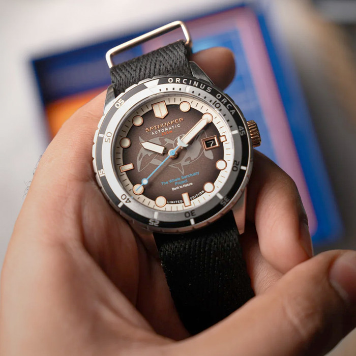 Spinnaker Hass Automatic Whale Sanctuary Project Le Black Dial Sp 5128 44