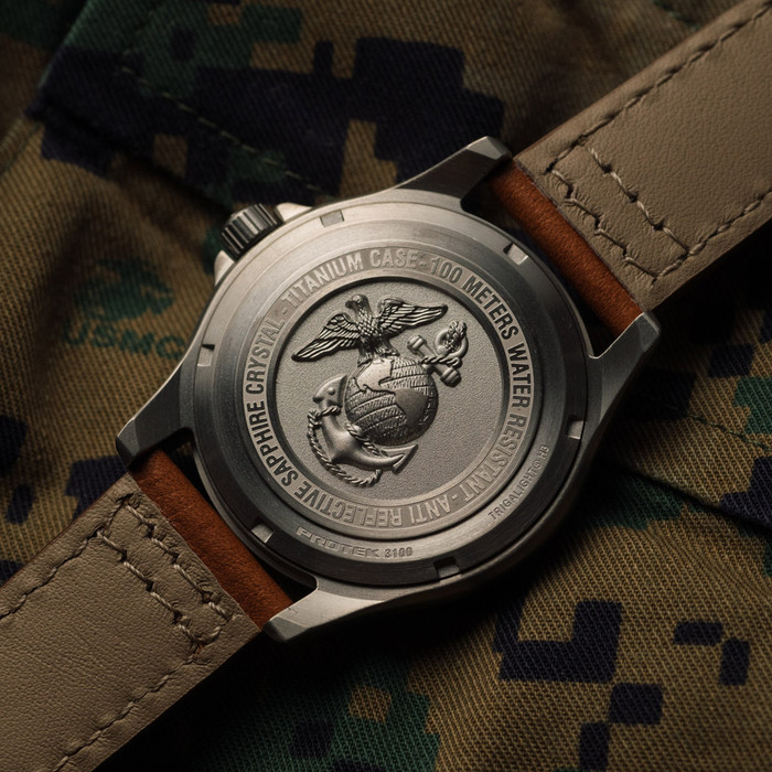 Protek IP Titanium Field Watch 3100 USMC Series with Tritium T100 Tubes ...