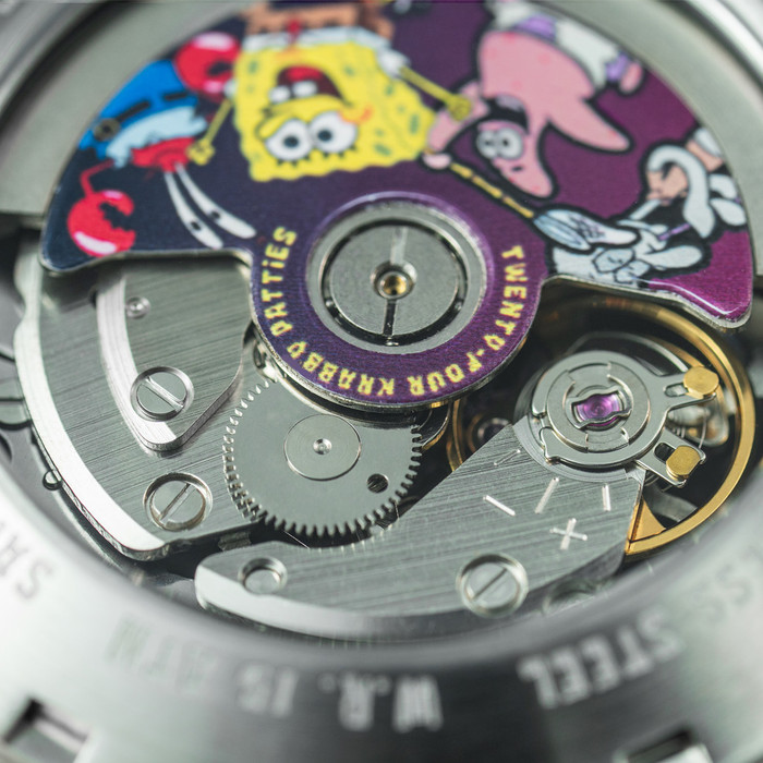 Spinnaker x Spongebob Croft LE Peekaboo Krabby Flipper Watch #SP-5152-02