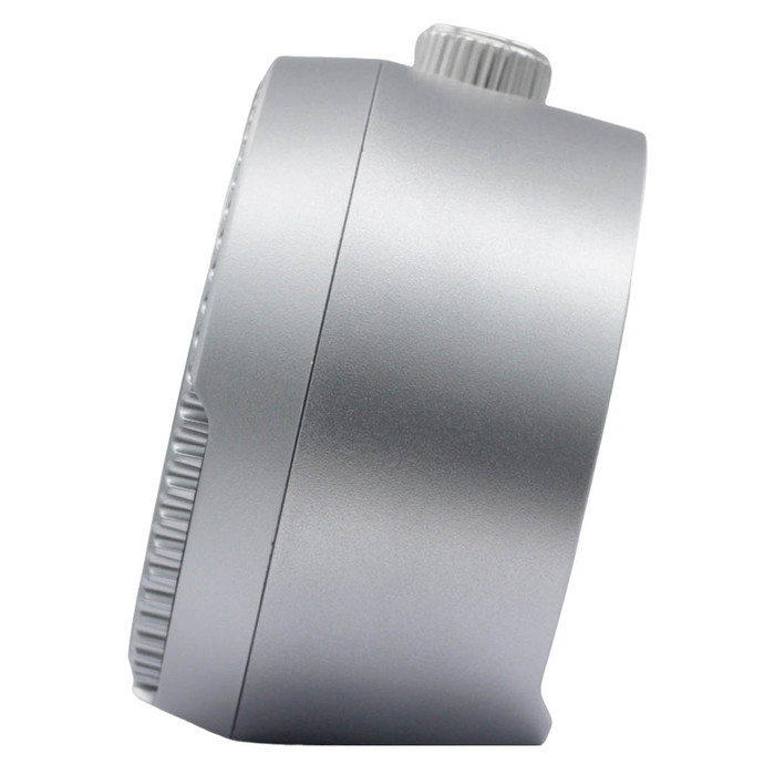 Seiko Mai Modern Rotating Bezel Alarm Clock in Silver #QHE207SLH