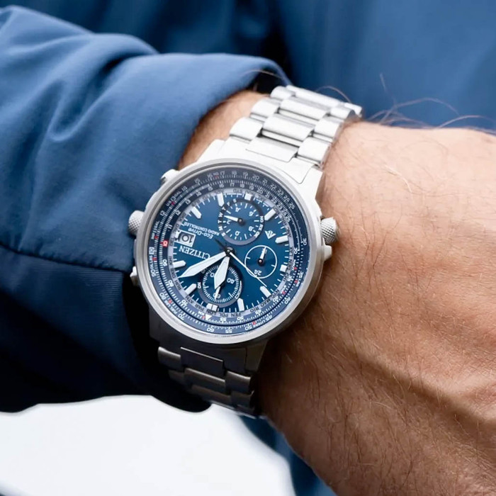 Citzen Eco-Drive Promaster Navihawk A-T Blue Dial Watch #AT8300-58L