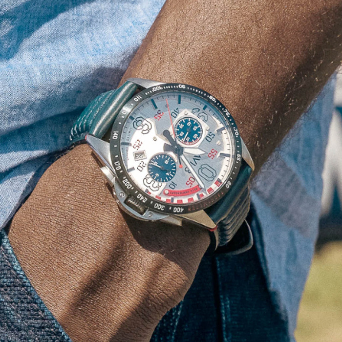 AVI-8 P-51 Mustang 85th Anniversary Slipstream Silver Watch #AV-4143-01