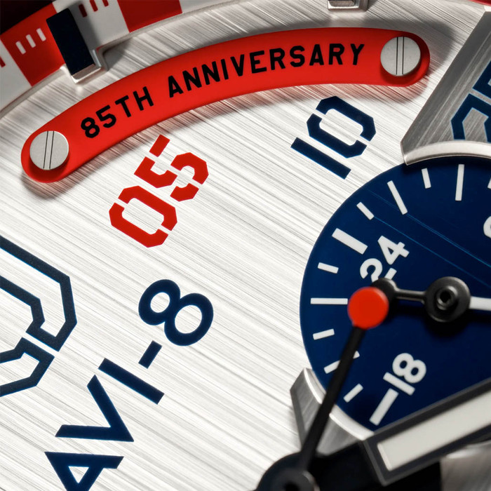 AVI-8 P-51 Mustang 85th Anniversary Slipstream Silver Watch #AV-4143-01