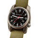Bertucci A-2T Solar Classic Titanium Field Watch with Green Nylon Strap ...