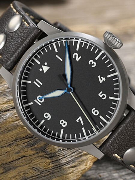 Laco Heidelberg Type A Dial Swiss Automatic Pilot Watch with Sapphire ...