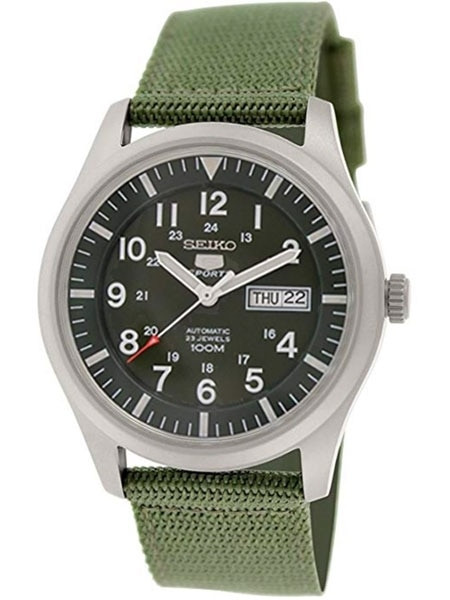 Seiko Military Dark Green Dial Automatic Watch with 42mm Case, Green ...