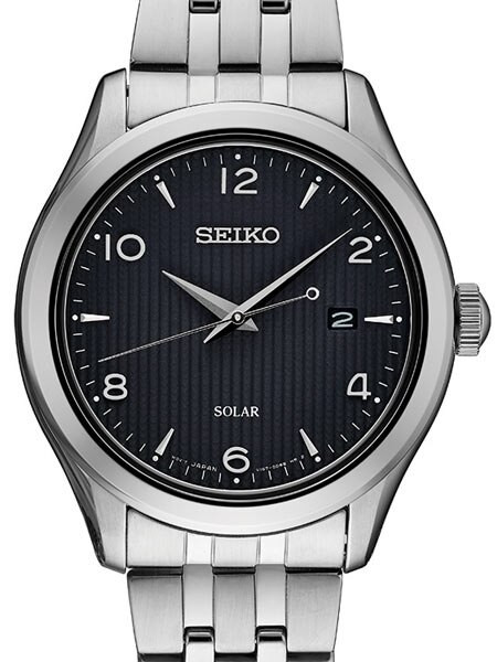 Seiko Solar Powered Watch with 42mm Case and stainless steel bracelet # ...